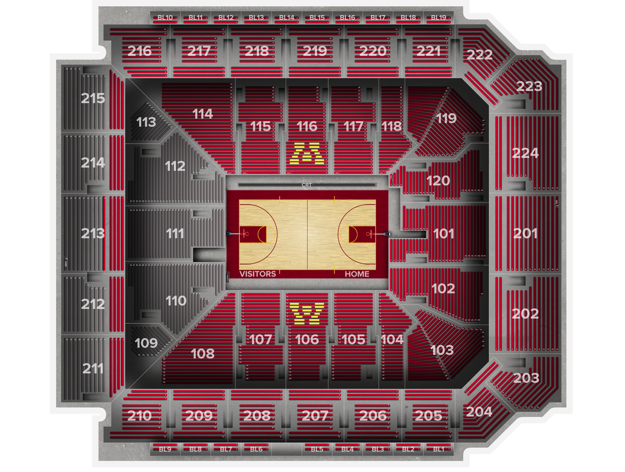 Iowa Basketball at Minnesota Basketball Tickets - 1/15/24 at Williams ...